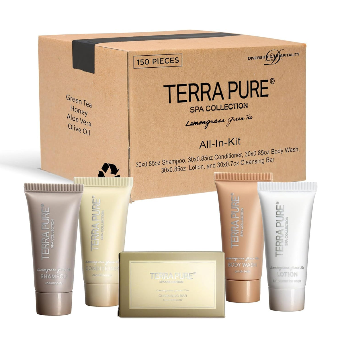 Terra Pure Spa Collection Bulk Set Toiletries | 1-Shoppe All-In-Kit Am ...
