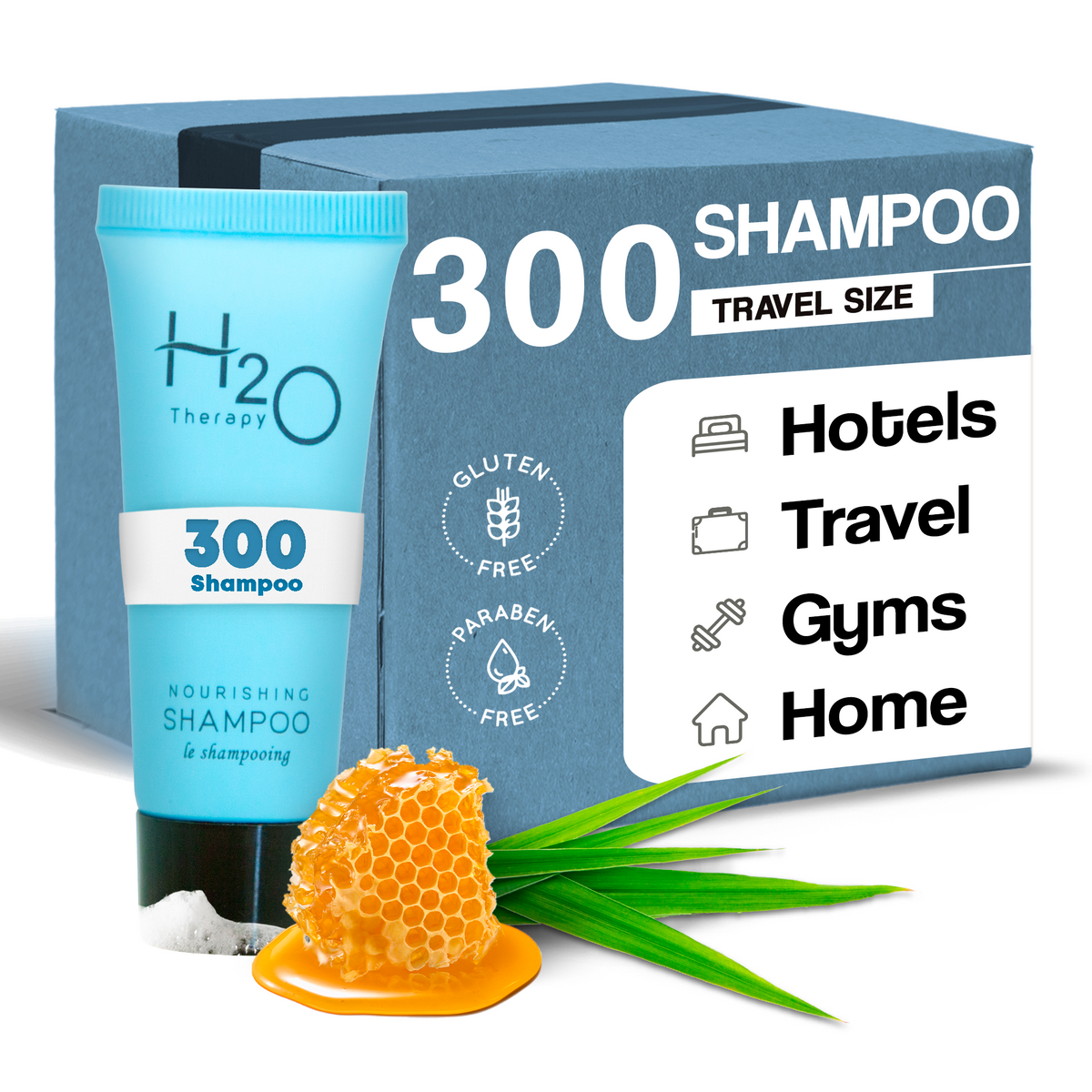 H2O Therapy Shampoo, Travel Size Hotel Hospitality, 1 oz (Case of 300 ...