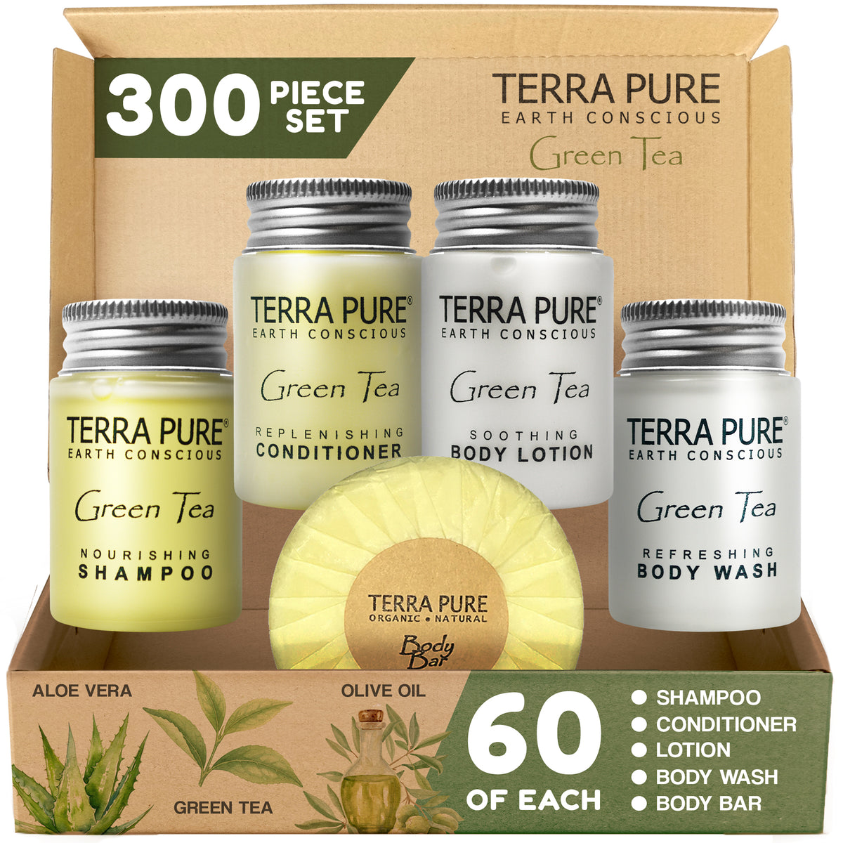 Terra Pure Hotel Soaps and Toiletries Bulk Set | 1-Shoppe All-In-Kit A ...