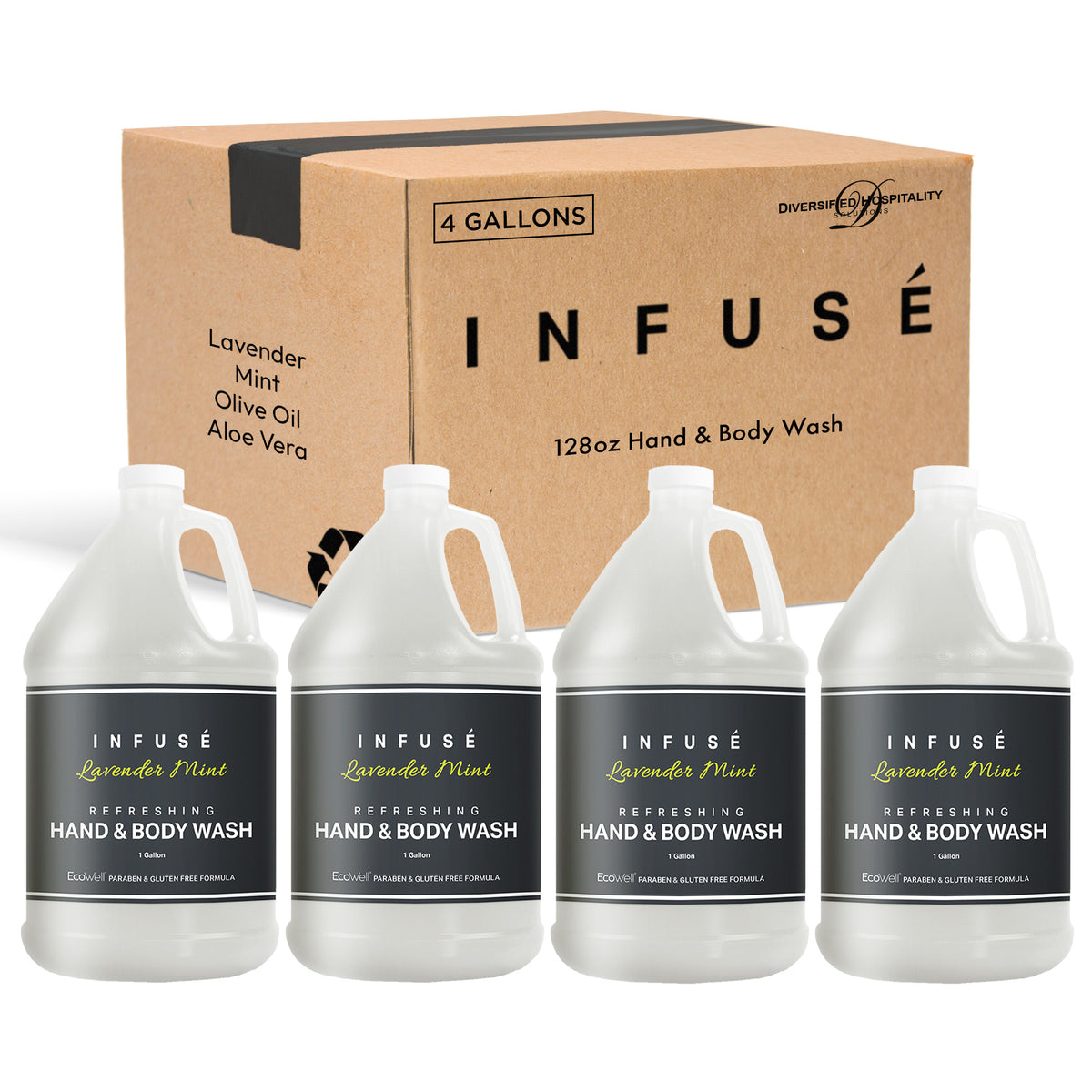 Hand/Body Wash | Infuse Lavender Mint Hotel | 1 Gallon | For Hospitali ...