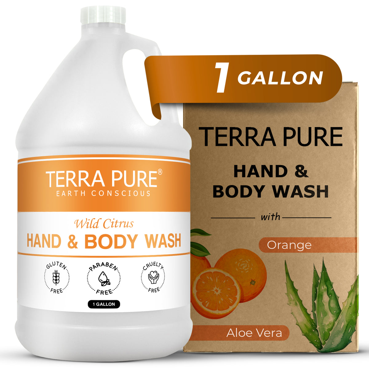 Terra Pure | Hotel Soaps and Toiletries Bulk Set | Hand & Body Wash Ga ...