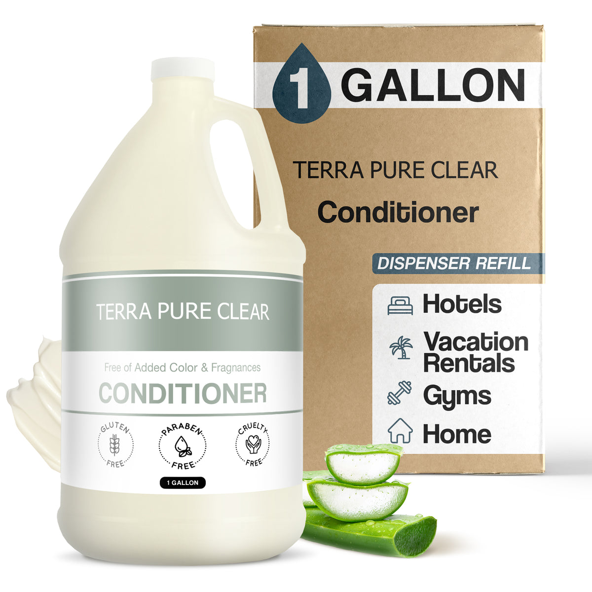 Terra Pure Clear Color and Fragrance Free Gallon Size Conditioner (Ind ...