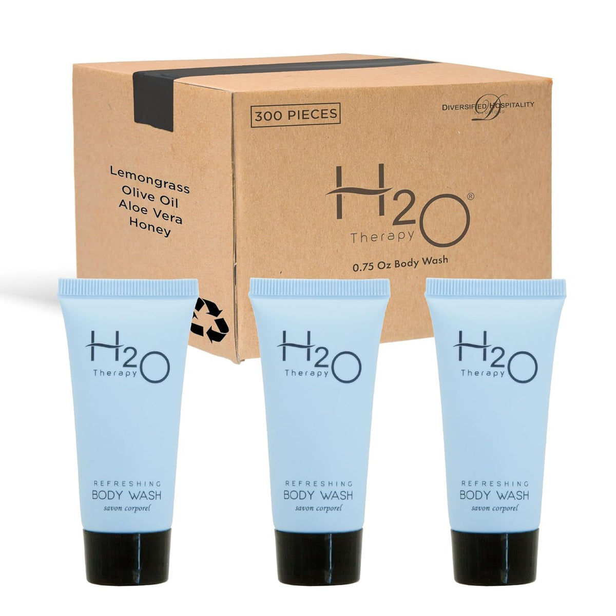 H2O Therapy Body Wash .75 oz (Case of 300) — Diversified Hospitality